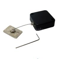 China Square Anti-Theft Pull Box 43x43mm ABS Plastic Retractable Security Tether 90cm Cable for sale