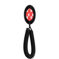 China Retractable Security Tether Cable Lock 20cm Coiled Cable with Magnetic Ends for Remote Control Loss Prevention for sale