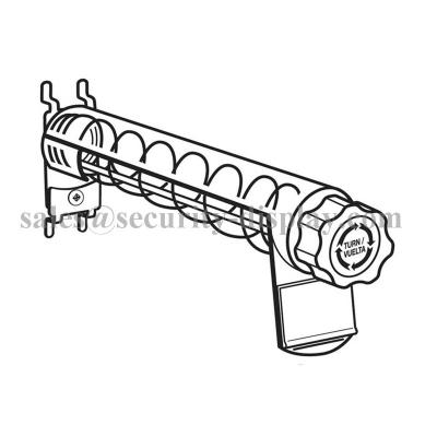 China Self Dispensing Spiral Anti Sweep Hook Length 6'' 9'' 12'' for sale