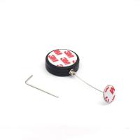 China 3M Adhesive Retractable Security Cable Pull Box ABS Shell 41mm 90cm Anti Theft Display for sale