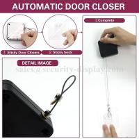China Punch Free Automatic Sensor Door Closer 90cm Cable 0.9mm Wire Retractable Self Adhesive Door Closer for sale