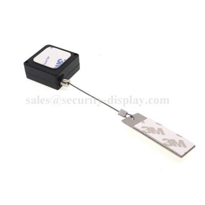 China Retractable Plastic Anti Theft Pull Box With Steel Cord for sale