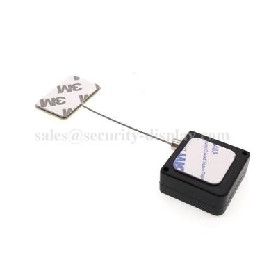 China Retractable Plastic Anti Theft Pull Box With Steel Cord for sale