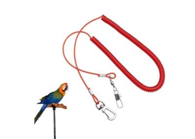 Chine Bobine rouge en plastique Lanyard Parrot Fly Training Security de fil avec le crochet instantané/Pin à vendre