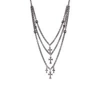 Quality 3 Layer 925 Silver Necklaces Fashionable With Alphabet Charms for sale