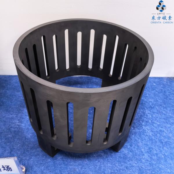Quality Polycrystaline Silicon Graphite Blocks Dark Grey 50 Mpa Flexural Strength for sale