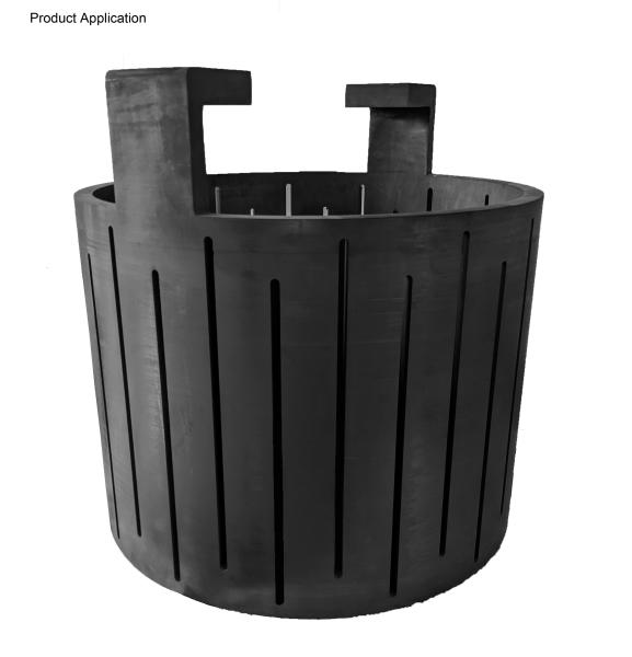 Quality Isostatic 1.80 G/Cm3 Silicon Graphite Blocks 110 - 125 W/Mk Thermal Conductivity for sale
