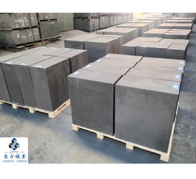 Cina 115 Mpa Blocco di grafite grigio scuro Isostatico con resistenza alle alte temperature in vendita