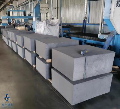 China Grandes cristais Bloco de grafito Resistência flexural 50Mpa Grafite de molde à venda