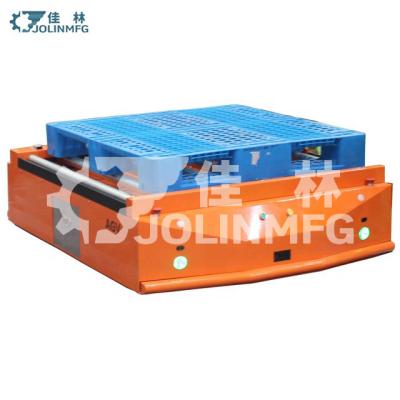 China Button Control Automated Guided Vehicles Rubber Strip Guiding AGV for sale
