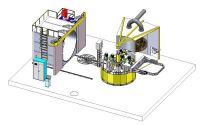 Cina Braccio di armi 4 di Oven Carousel Rotational Molding Machine 3 in vendita