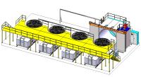 China Shuttle Rotomolding Machine Oven Moveable 3000mm for sale
