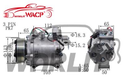 China Compressor de ar de automóvel de alta qualidade 8643296 Para Honda CRV Para Crosstour Para Civic RE4 2.4 WXHD013 à venda