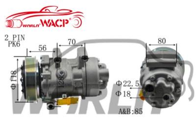 중국 1444 6V12 6PK 차량 압축기 자동차 에어컨 12V Peugeot307 1.6 WXPG044 판매용