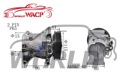 China RC.600.225 Car Air Conditioner Compressor 51786321 For Palio Fire Uno Siena WXFT023 for sale