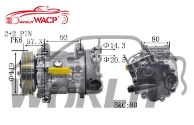 China 1309 Compressor de ar condicionado para automóveis Peugeot407 3008 4008 WXPG017 à venda