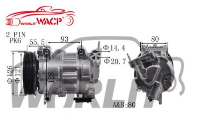 China 1139068 6CVC13 5PK Compressores de CA para automóveis para Opel Zafira para Astra1.6 WXOP006 à venda