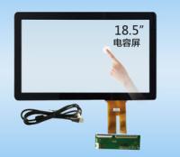 China 18.5 Inch Projected Capacitive Touch Screen with 10 Point Multi Touch and High Light Transmission for sale