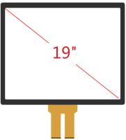 China Embedded Kiosk 19 Inch Glass Projected Capacitive Touch Screen Display Panel for sale