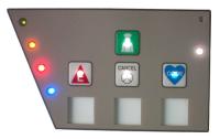 China Backlit LED Membrane Switch Panel With Graphic Overlays for sale