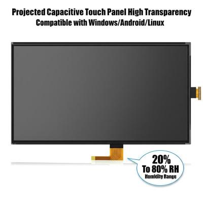 China Projected Capacitive Touch Panel High Transparency Compatible with Windows/Android/Linux 20% To 80% RH Humidity Range for sale