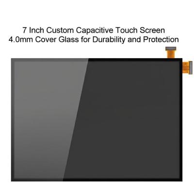 China 7 Inch Custom Capacitive Touch Screen 4.0mm Cover Glass for Durability and Protection for sale
