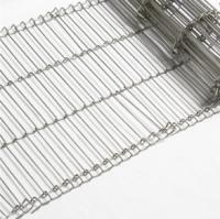 China Light Weight Flat Flex SS Wire Mesh Conveyor Belt 72x0.035
