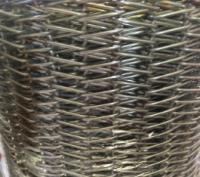 中国 チェーン・リンクの平らなワイヤー ダイヤモンドの網鋼鉄スクリーンのコンベヤー ベルト 販売のため