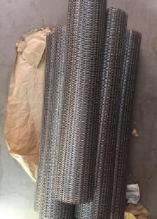 China Chain Link Flat Wire Diamond Mesh Steel Screen Conveyor Belt for sale