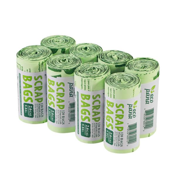 Quality Compostable Flat Top Trash Bags Eco Friendly Packed With Outer Bag for sale