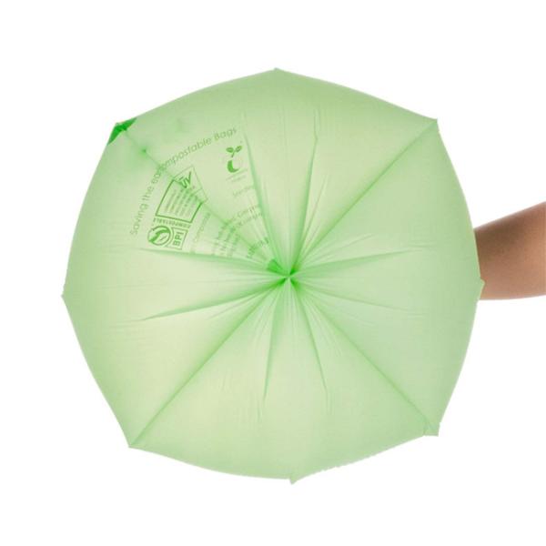 Quality Compostable Biodegradable Kitchen Trash Bags Custom With T Shirt Handle for sale
