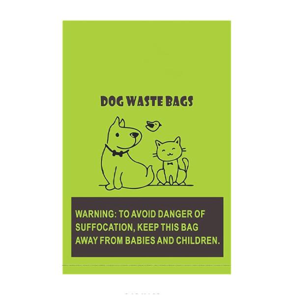 Quality Flat Top Biodegradable Dog Poop Bags With Handles Dispenser Box Packed Rolled for sale