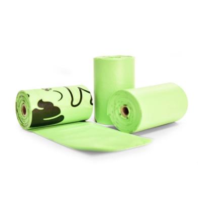 Cina 100% OGM-Free Renewable Cornstarch Dog Poop Bags Flat Top Leak Proof in vendita