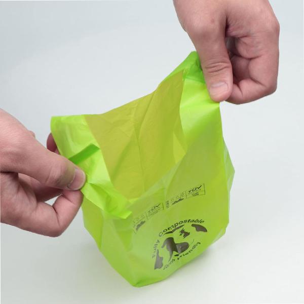 Quality Outer Bag Packed Tie Handle Biodegradable Dog Waste Bags Earth Friendly for sale