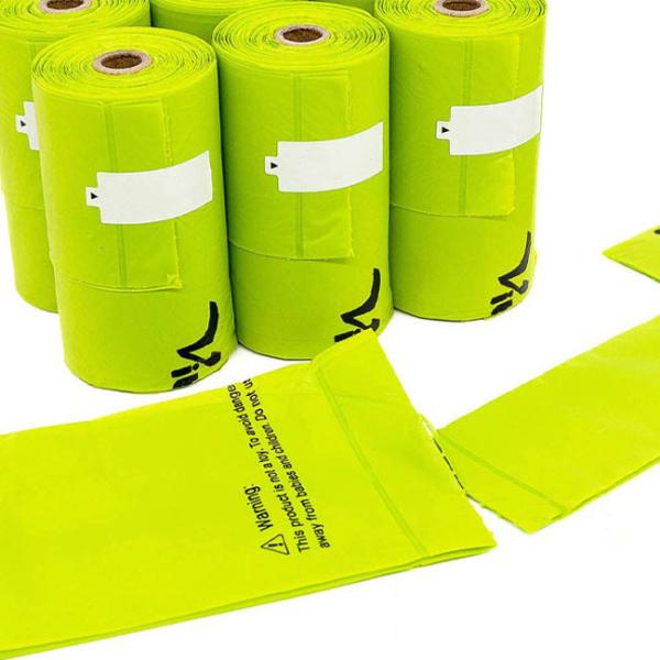 Quality Biodegradable Tie Handle Dog Poop Bags Compostable Dog Waste Bags for sale