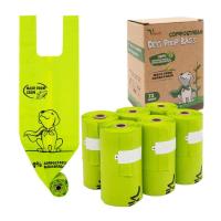 Quality Biodegradable Tie Handle Dog Poop Bags Compostable Dog Waste Bags for sale