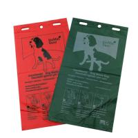 Quality Blocked Wicketed Compostable Dog Poop Bags Cornstarch Biodegradable Pet Waste for sale