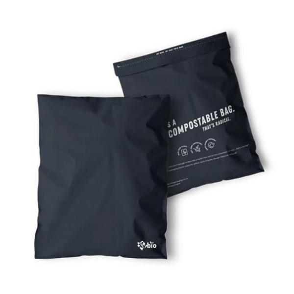 Quality Black Compostable Mailing Bags Custom Poly Mailer Bags No Chemicals for sale