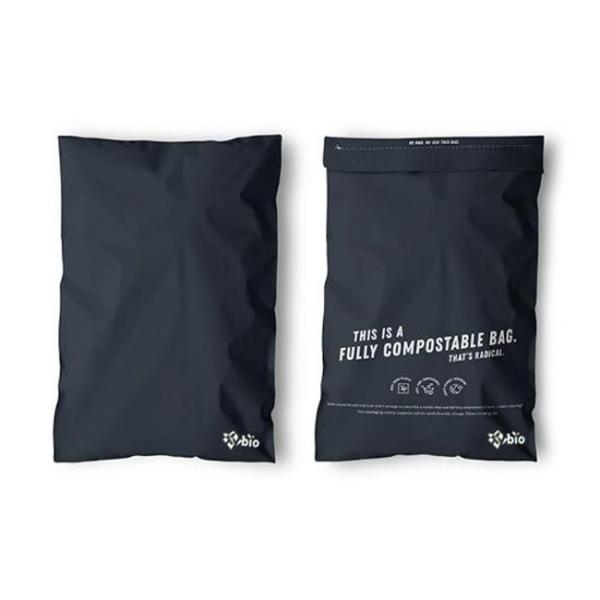 Quality Black Compostable Mailing Bags Custom Poly Mailer Bags No Chemicals for sale