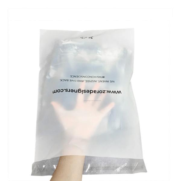 Quality Self Adhesive Compostable Garment Bags Eco Friendly Custom Printed for sale