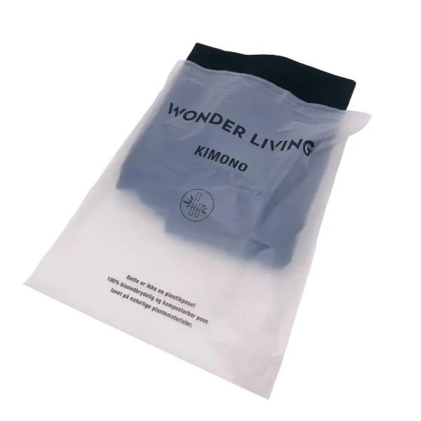 Quality Self Adhesive Compostable Garment Bags Eco Friendly Custom Printed for sale
