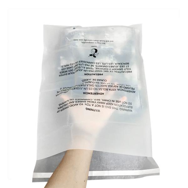 Quality Self Adhesive Compostable Garment Bags Eco Friendly Custom Printed for sale