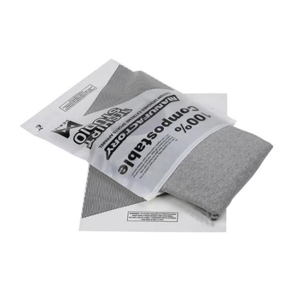 Quality Biodegradable Compostable Zip Lock Garment Bags Packaging Custom Size for sale