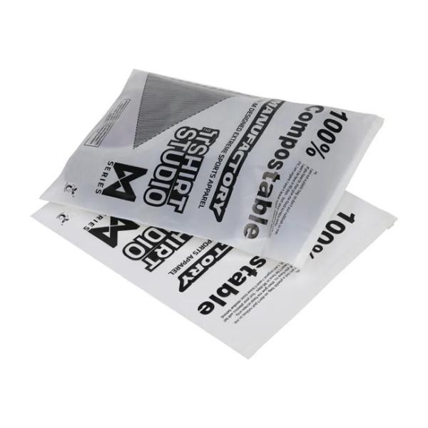 Quality Biodegradable Compostable Zip Lock Garment Bags Packaging Custom Size for sale