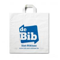 China Soft Loop Handle Compostable Shopping Bags For Restaurants for sale