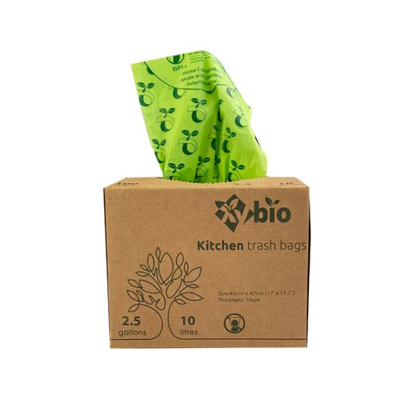 Quality Eco Friendly Compostable Kitchen Trash Bags For Food Waste for sale