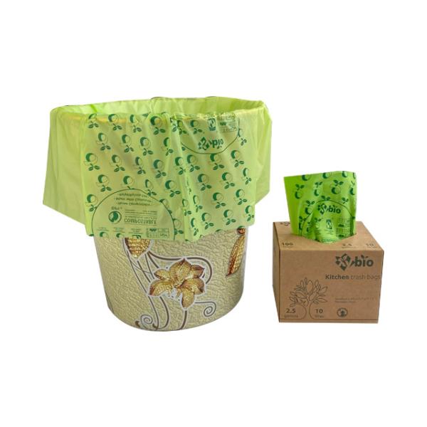 Quality Eco Friendly Compostable Kitchen Trash Bags For Food Waste for sale