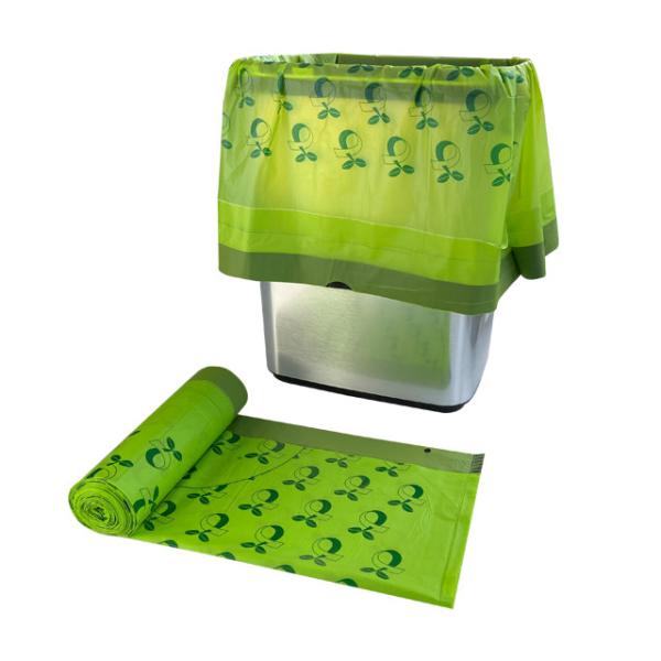 Quality Customizable Compostable Garbage Bags 8 Gallon Drawstring Trash Bags for sale