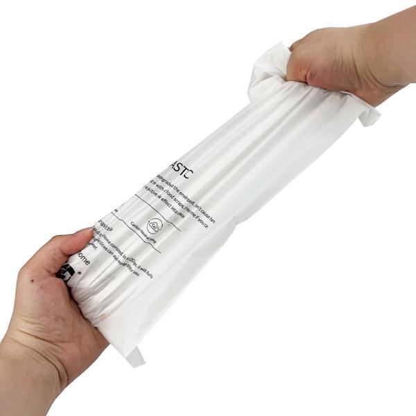 Quality 100% Biodegradable Compostable Garment Bags Self Adhesive Custom Printed for sale