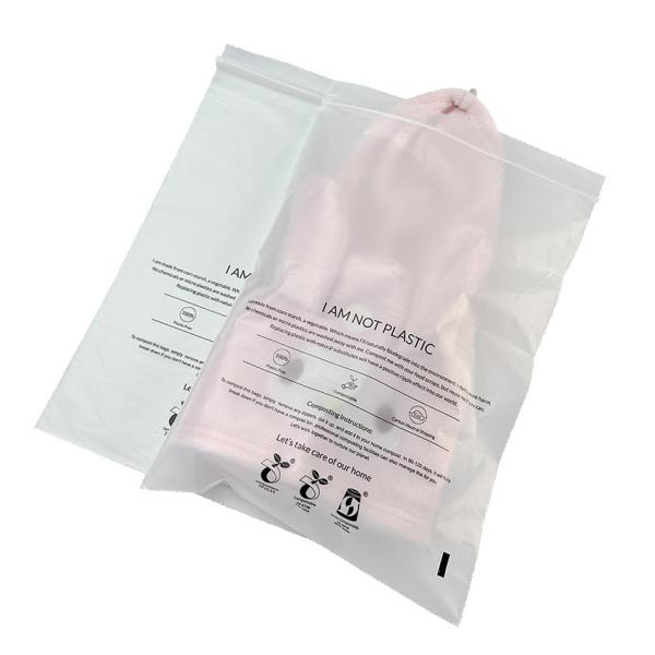 Quality Custom Compostable Ziplock Garment Bags For Eco Friendly Packaging for sale